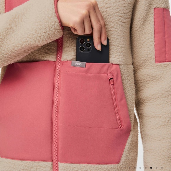 Figs | Jackets & Coats | Figs Onshift Sherpa Jacket | Poshmark